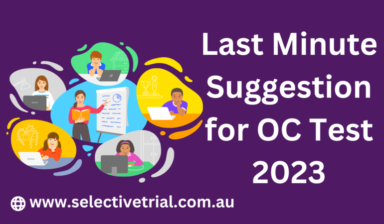 Last Minute Suggestion for OC Test 2023